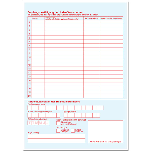 Heilmittelverordnung Muster 13