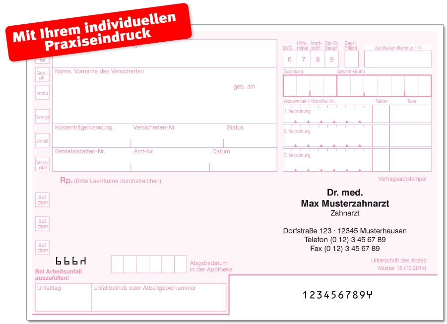 Privatrezepte PKV, Kassenrezepte GKV und Rezeptblöcke