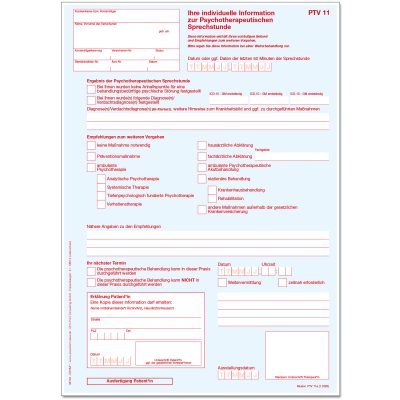 Muster PTV11 Sprechstunde